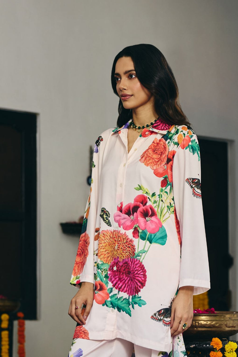 Garden Flutter Kurta – Spunkies