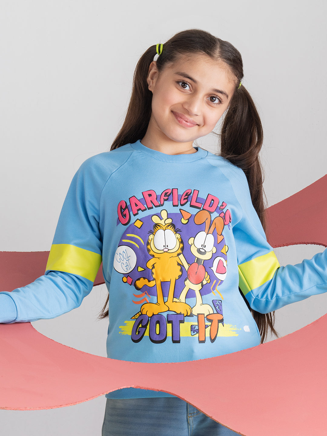 Blue Garfield Printed Sweatshirt – Spunkies